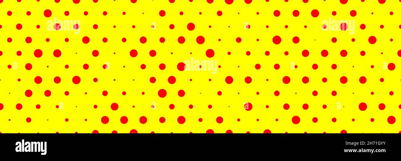 Pop art, red yellow comic effect background. Random dots, dotted ...