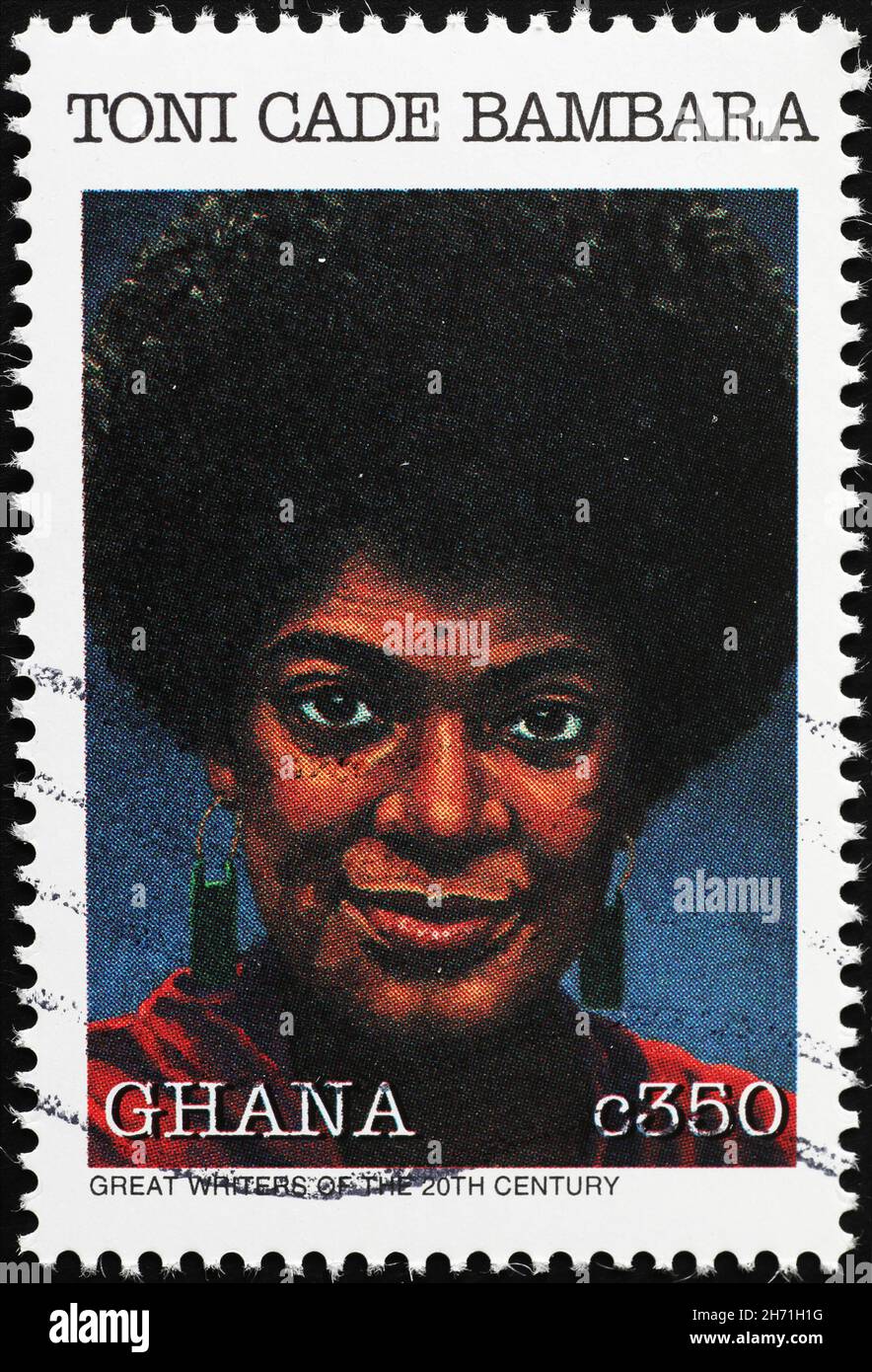 Toni Cade Bambara portrait on postage stamp Stock Photo - Alamy