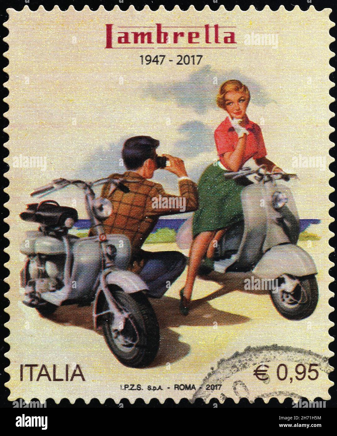 Lambretta poster hi-res stock photography and images - Alamy