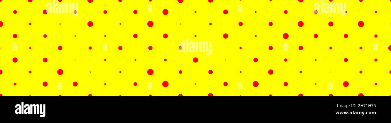 Pop art, red yellow comic effect background. Random dots, dotted ...