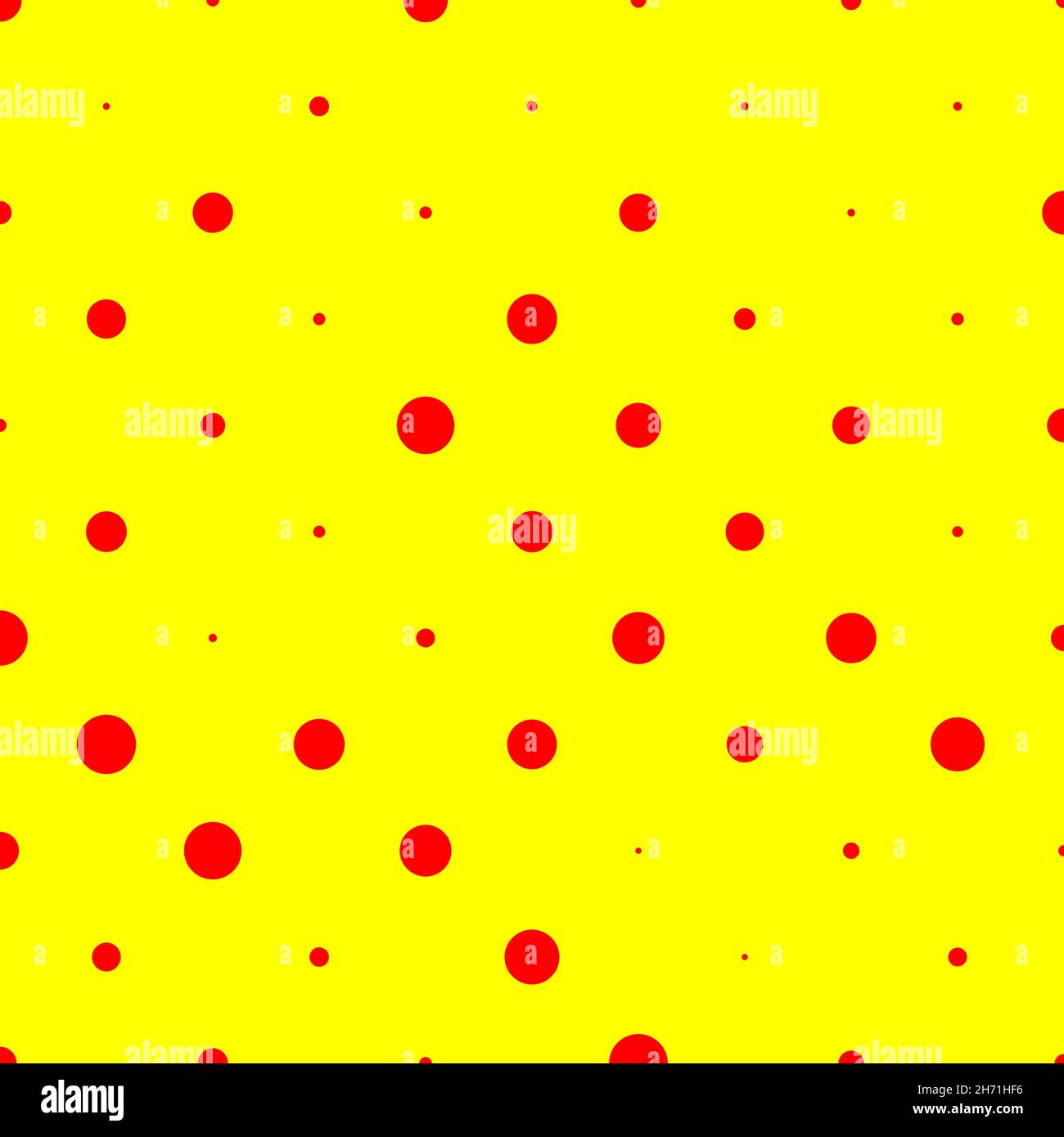 Pop art, red yellow comic effect background. Random dots, dotted ...