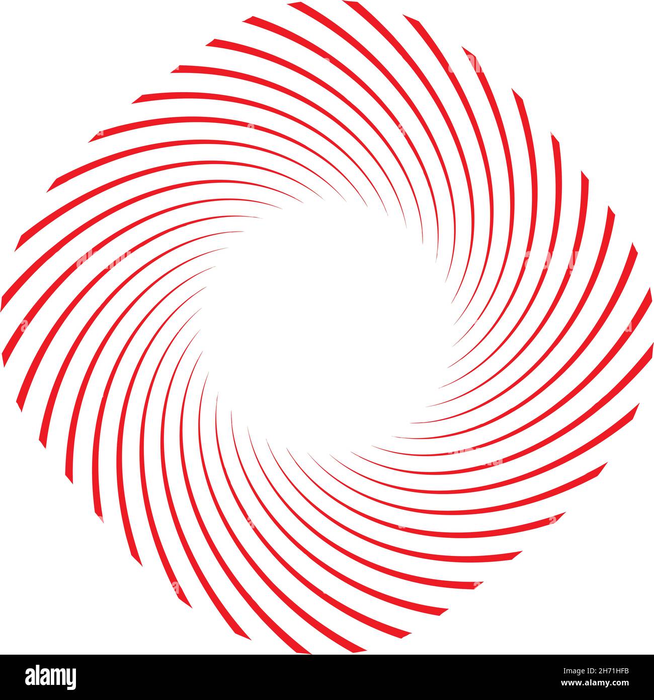 Spiral, swirl, twirl element. Cochlear, vortex, vertigo design shape ...