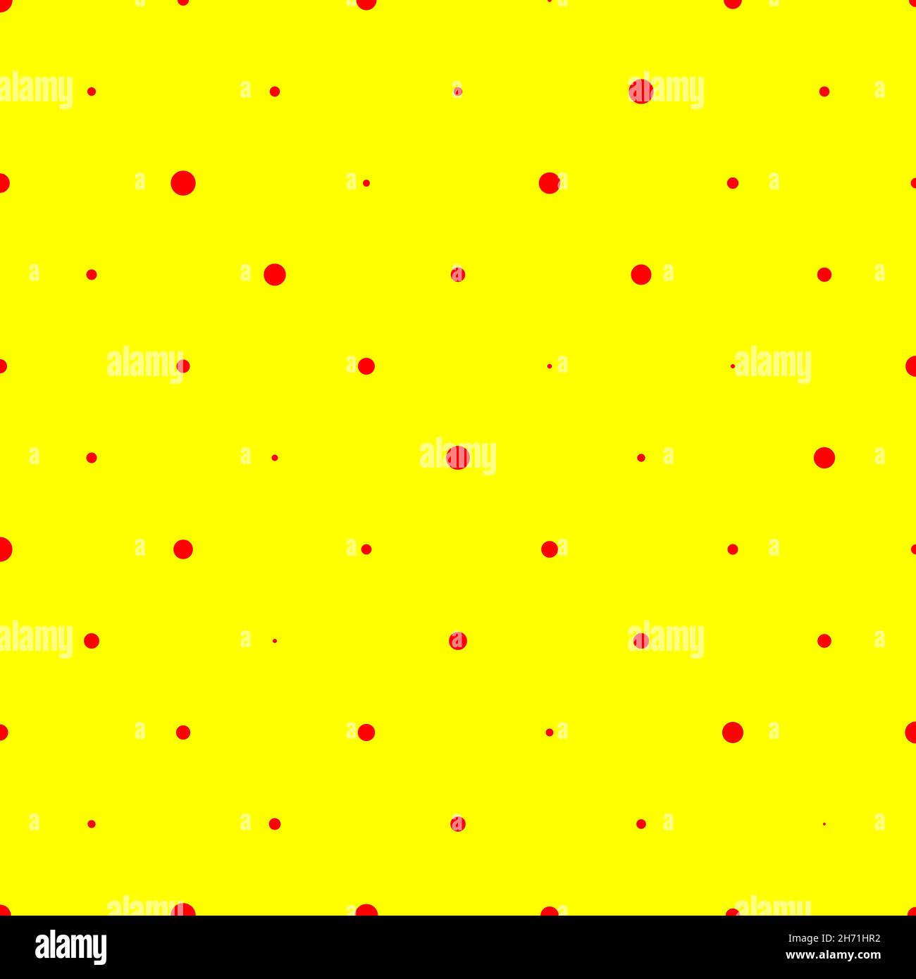 Pop art, red yellow comic effect background. Random dots, dotted ...