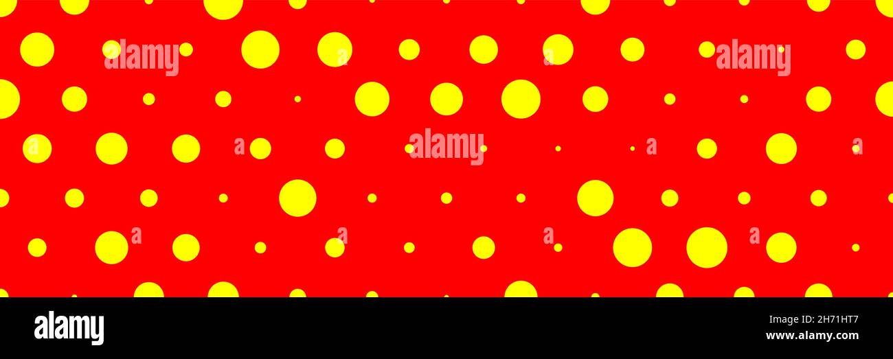 Pop art, red yellow comic effect background. Random dots, dotted ...