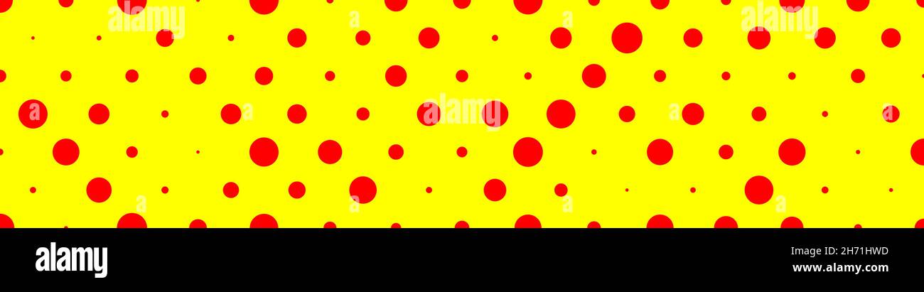 Pop art, red yellow comic effect background. Random dots, dotted ...
