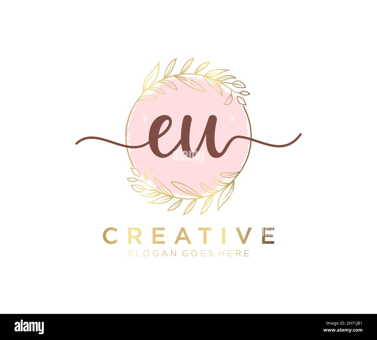 Eu minimal logo Cut Out Stock Images & Pictures - Alamy