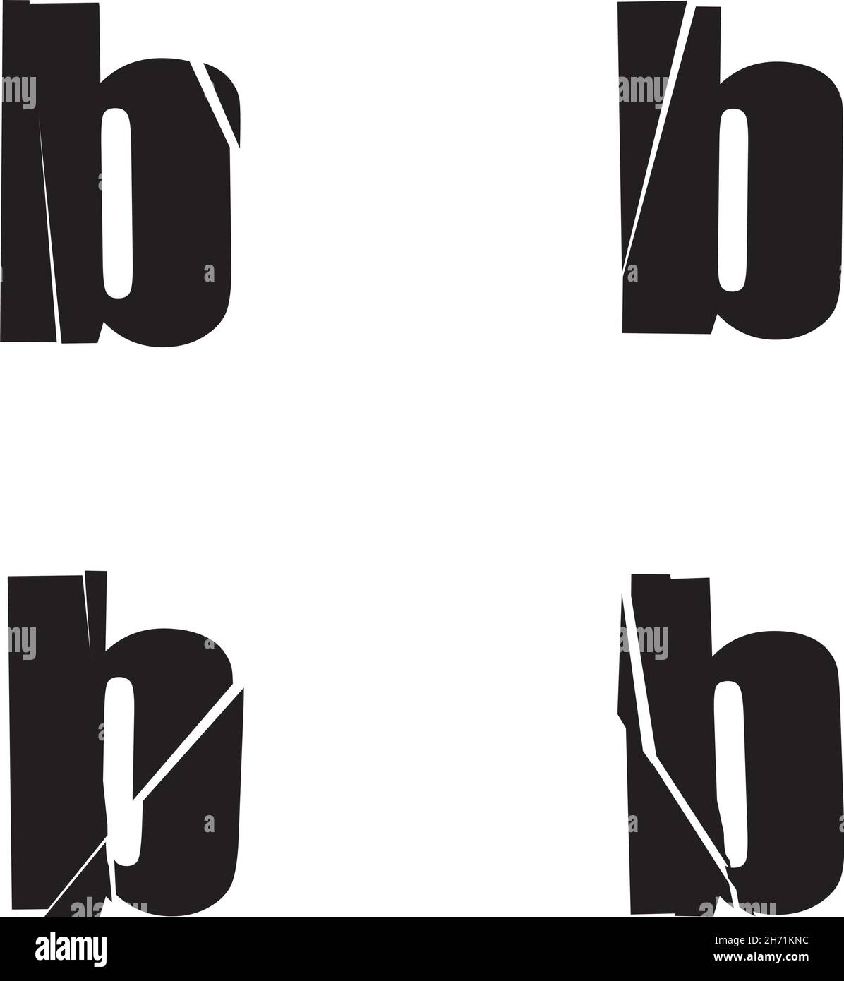 Textured letter B. Shattered, fractured, broken alphabet series - stock ...