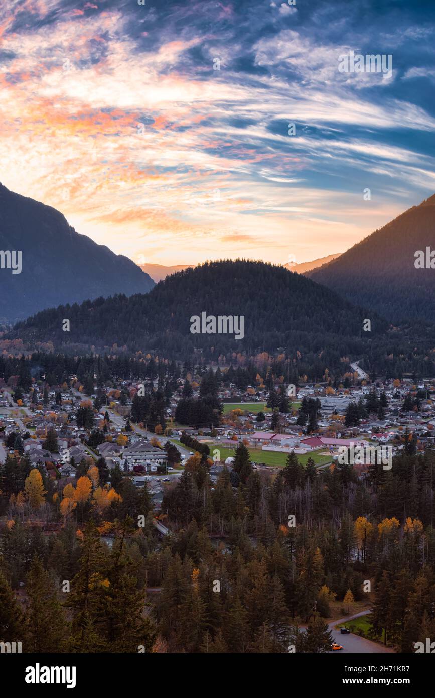View of modern city, Hope, in British Columbia, Canada Stock Photo - Alamy