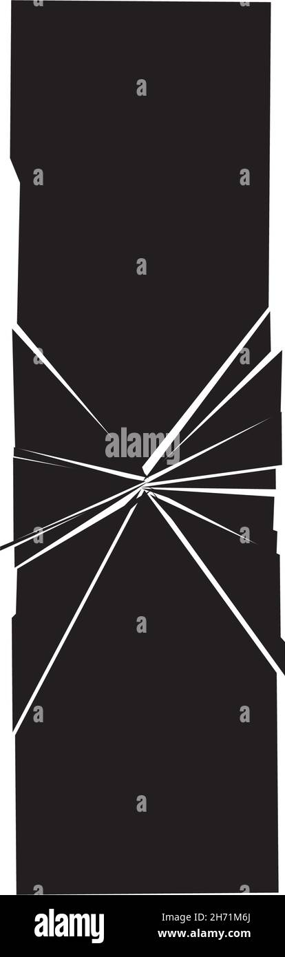 Textured letter L. Shattered, fractured, broken alphabet series - stock ...