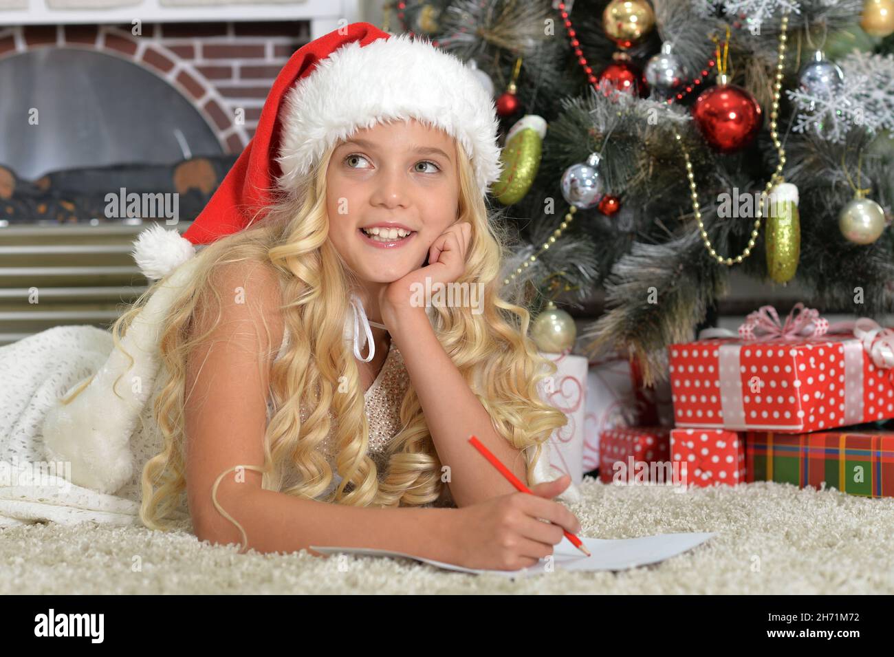 Nice girl lying on floor hi-res stock photography and images - Alamy