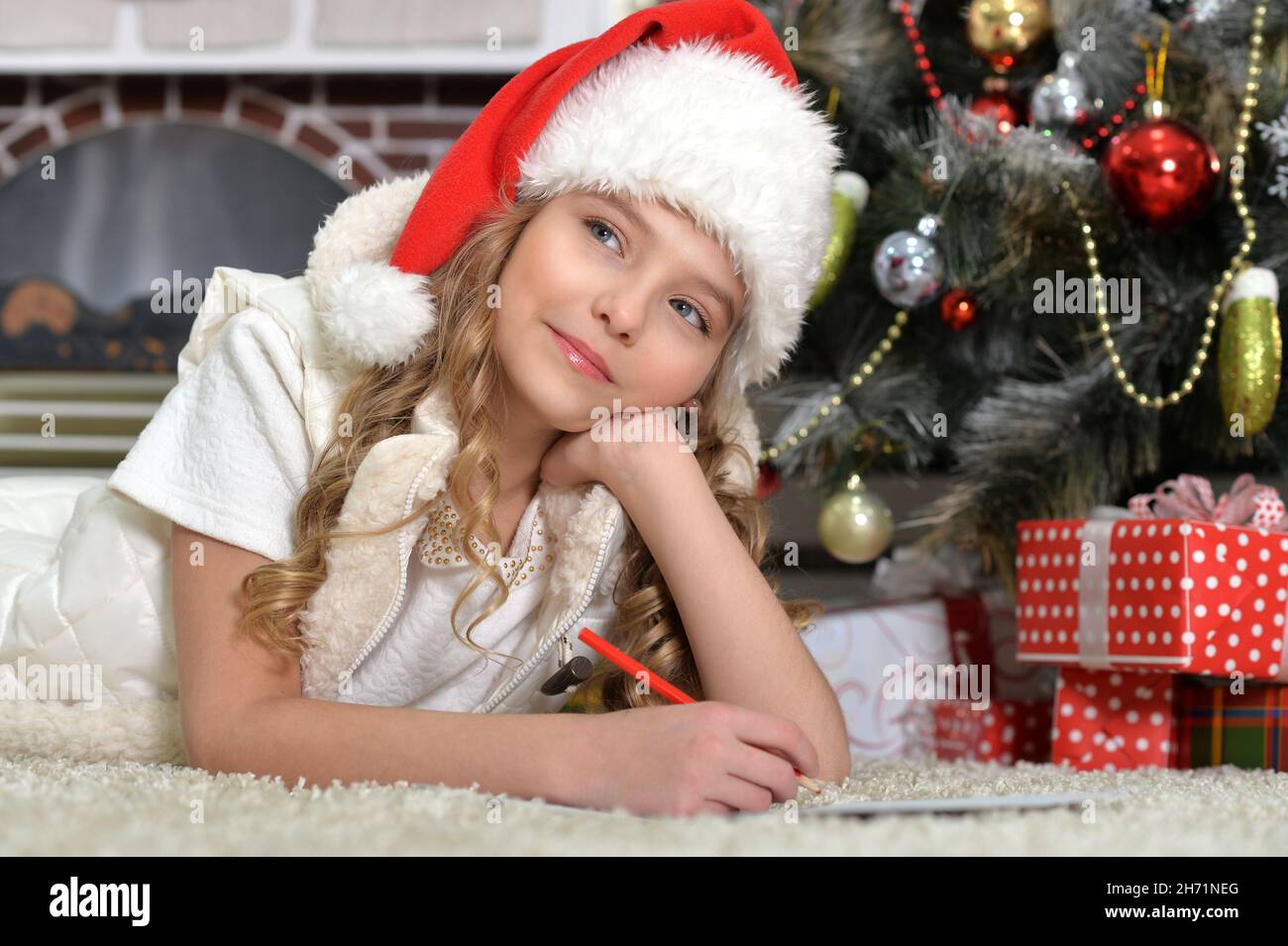 Nice girl lying on floor hi-res stock photography and images - Alamy