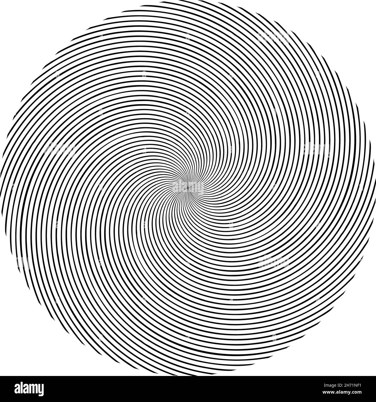 Spiral, swirl, twirl element. Cochlear, vortex, vertigo design shape ...