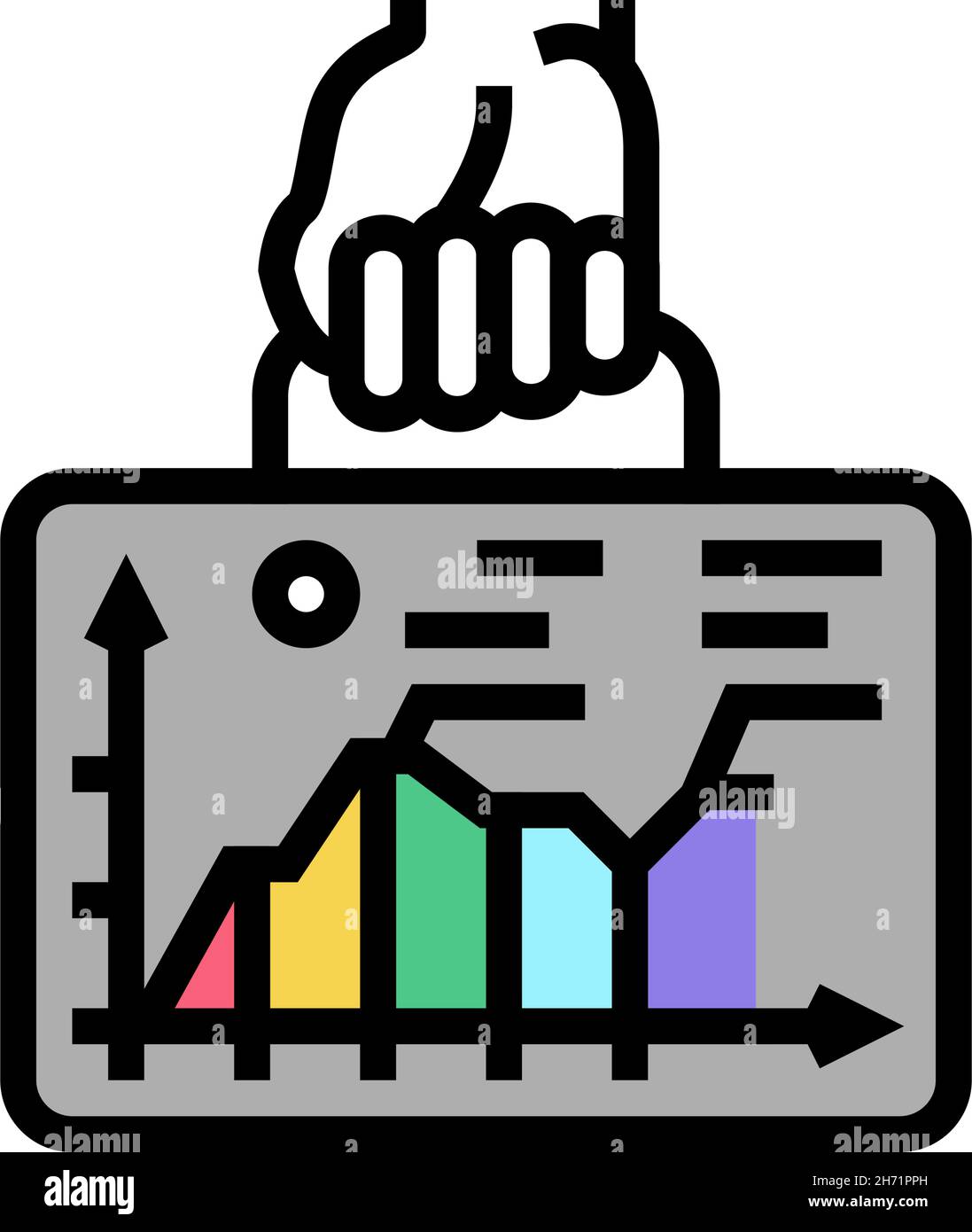strategy development color icon vector illustration Stock Vector Image ...