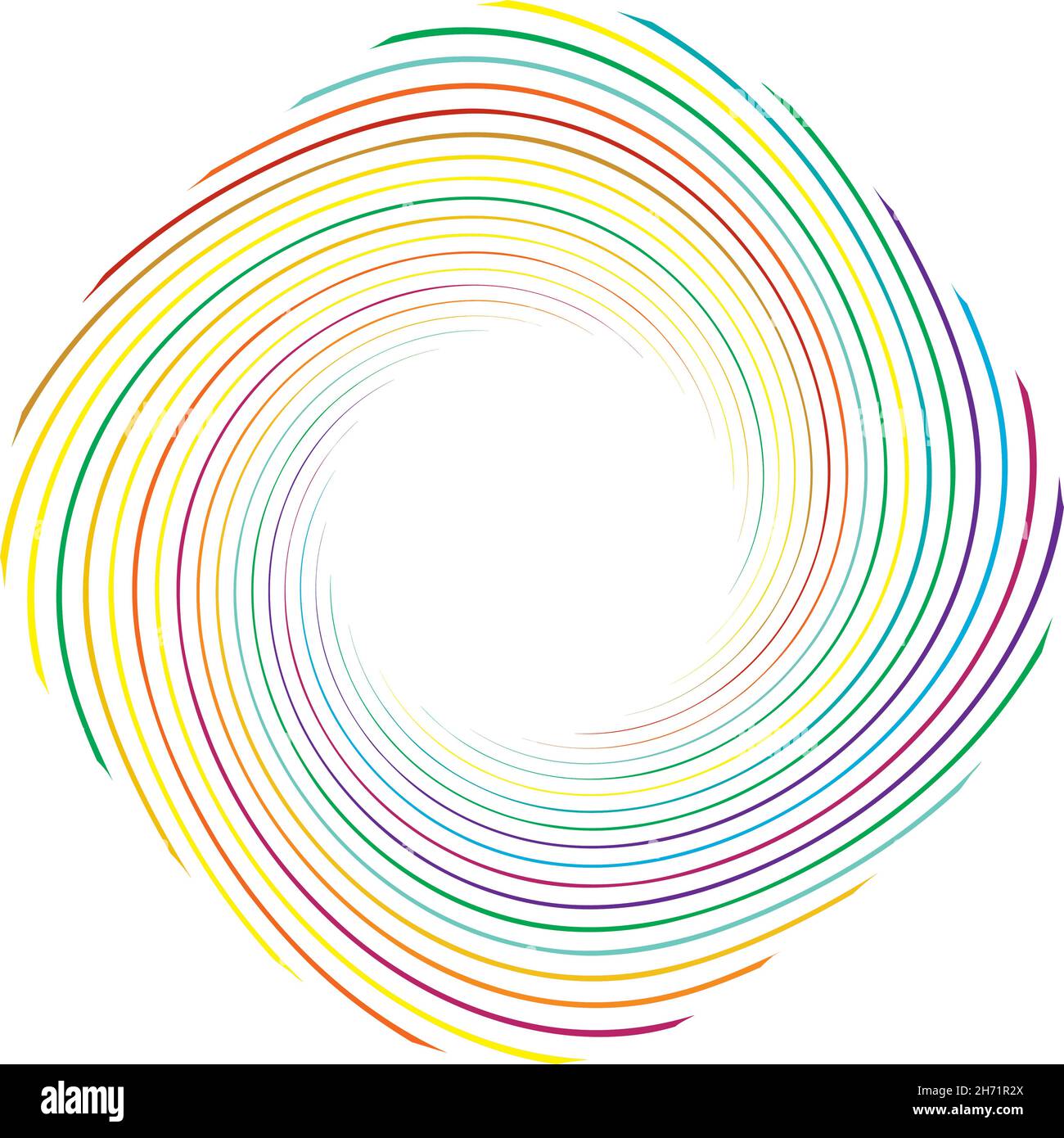 Spiral, swirl, twirl element. Cochlear, vortex, vertigo design shape ...