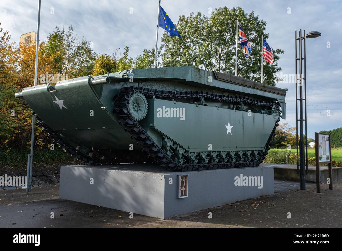 Maasmechelen, Belgium - October 31, 2021: LVT-4 Alligator Tank (or ...