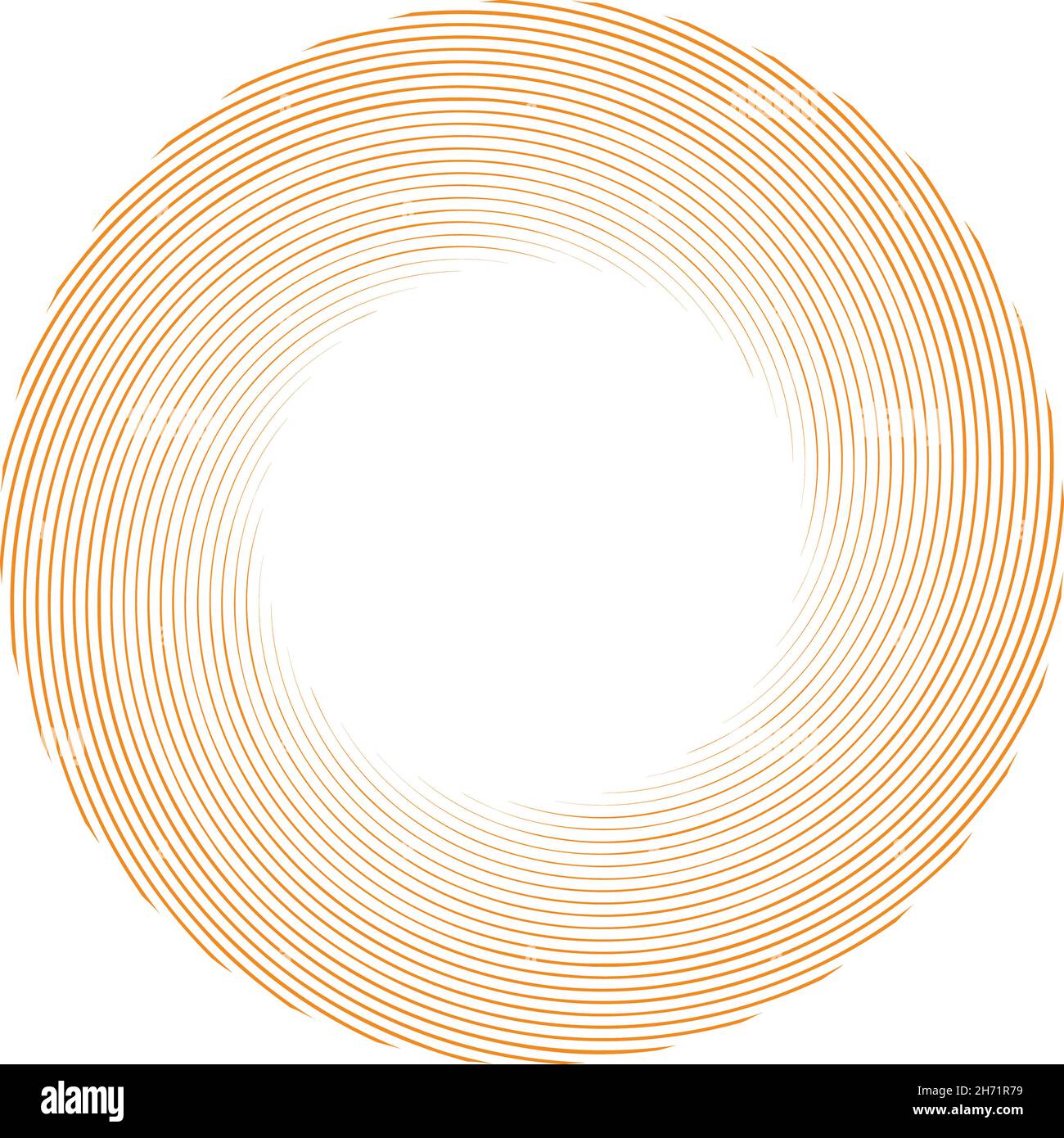 Spiral, swirl, twirl element. Cochlear, vortex, vertigo design shape ...