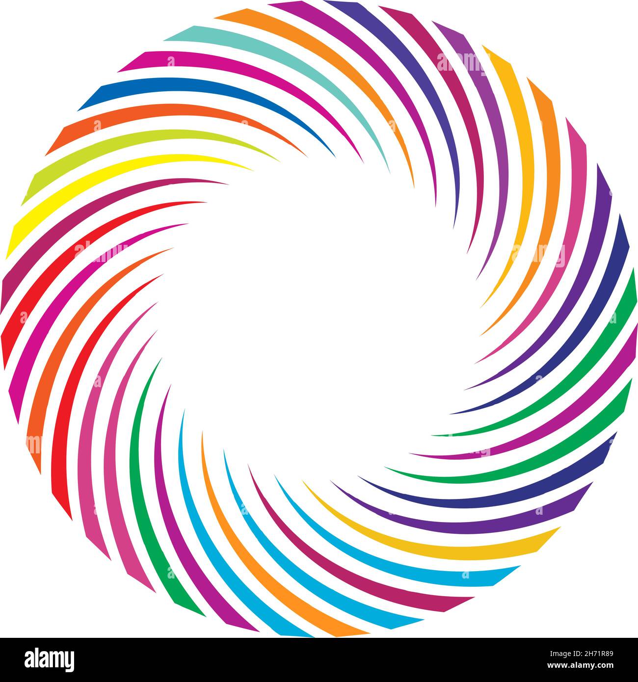 Spiral, swirl, twirl element. Cochlear, vortex, vertigo design shape ...