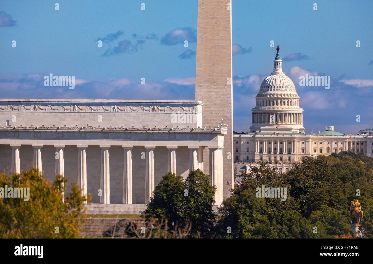Washington dc monuments landmarks hi-res stock photography and images ...