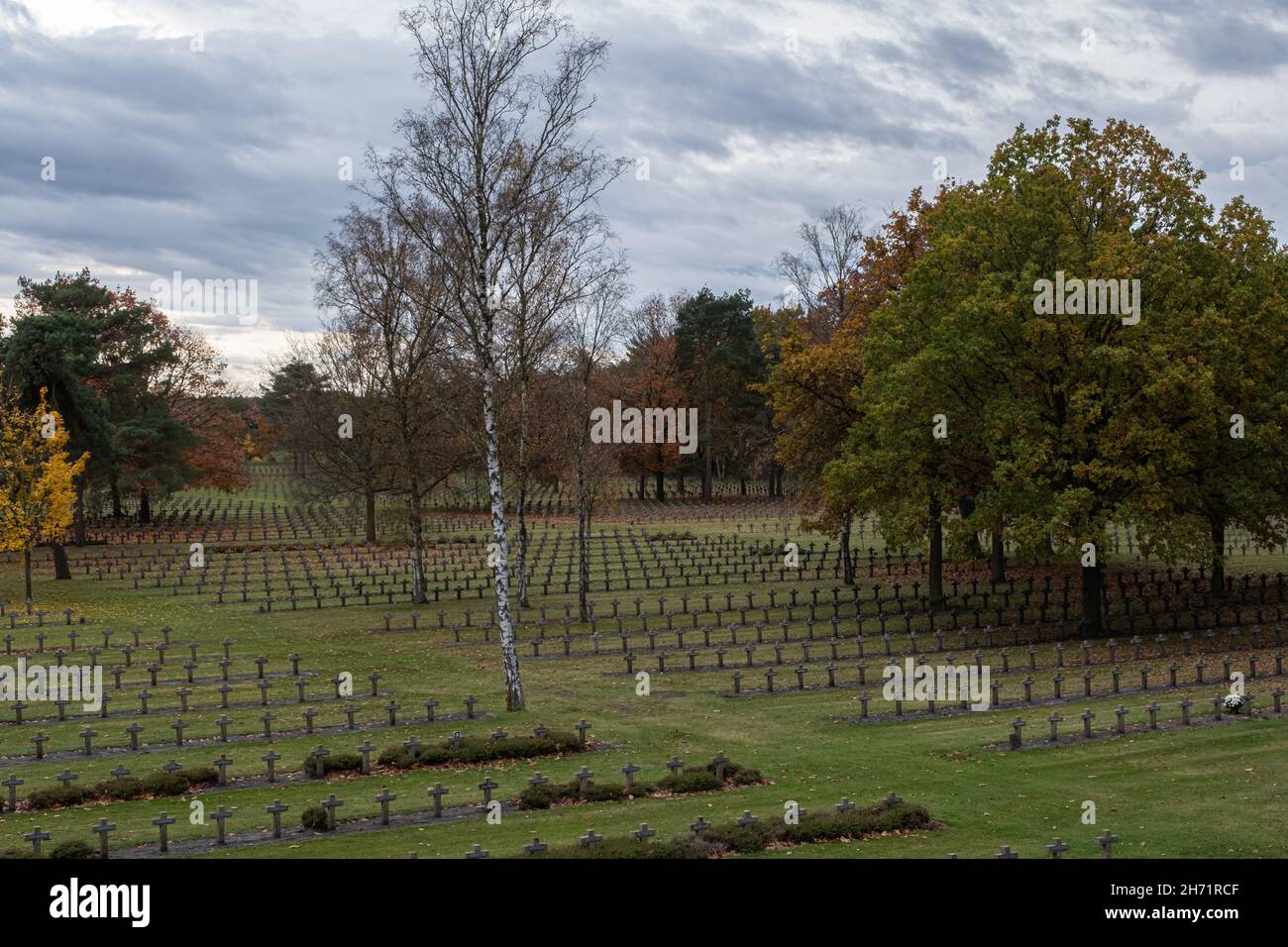 Lommel, Belgium - October 31, 2021: The largest German War Cemetery ...