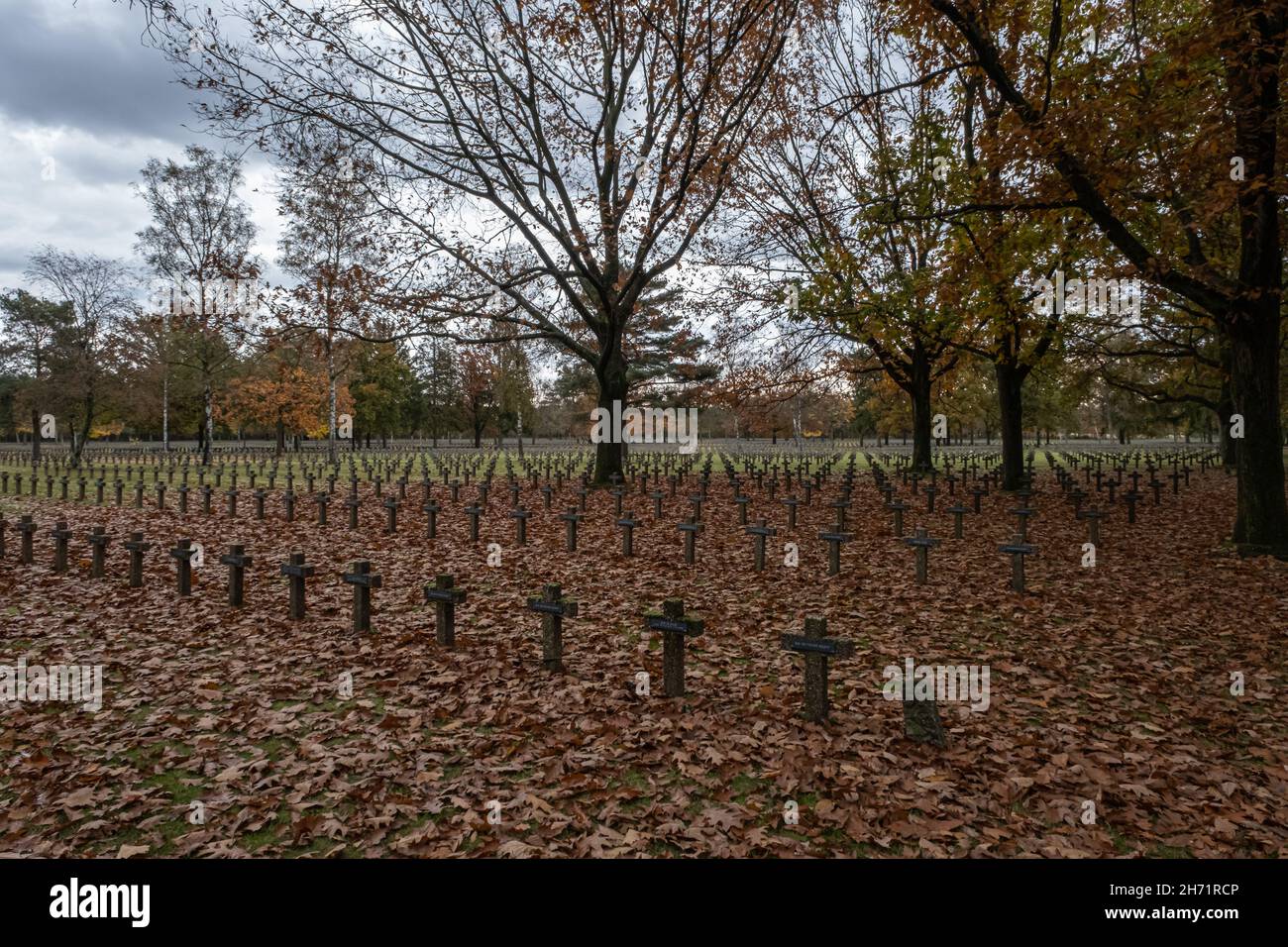 Lommel, Belgium - October 31, 2021: The largest German War Cemetery ...