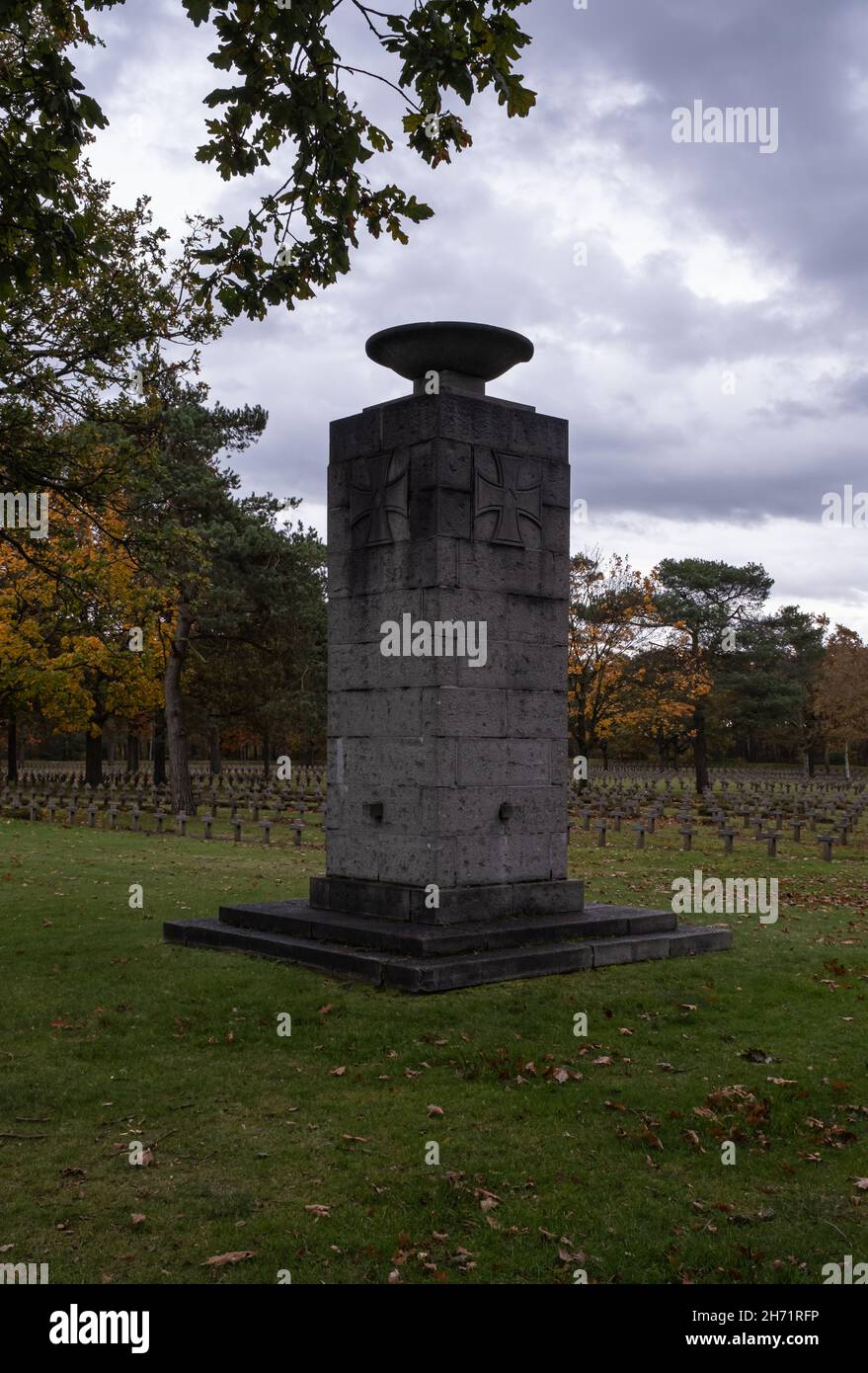 Lommel, Belgium - October 31, 2021: The largest German War Cemetery ...