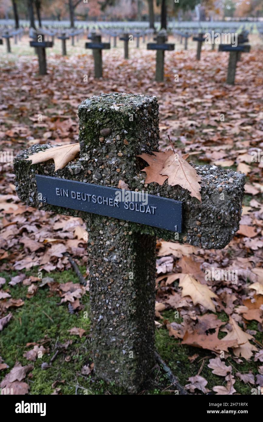 Lommel, Belgium - October 31, 2021: The largest German War Cemetery ...