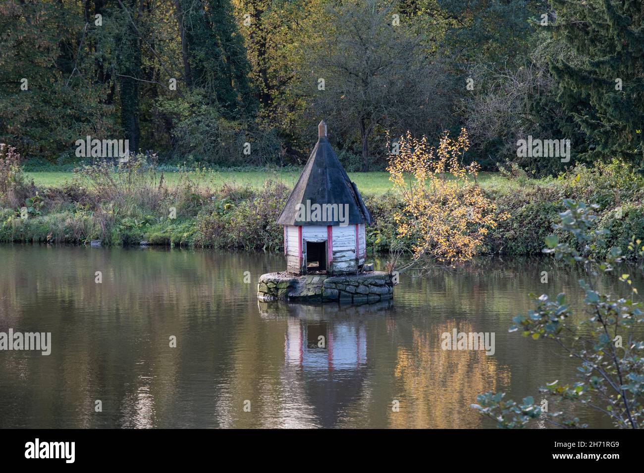 Braives, Belgium - November 1, 2021: Fallais Castle is a castle ...