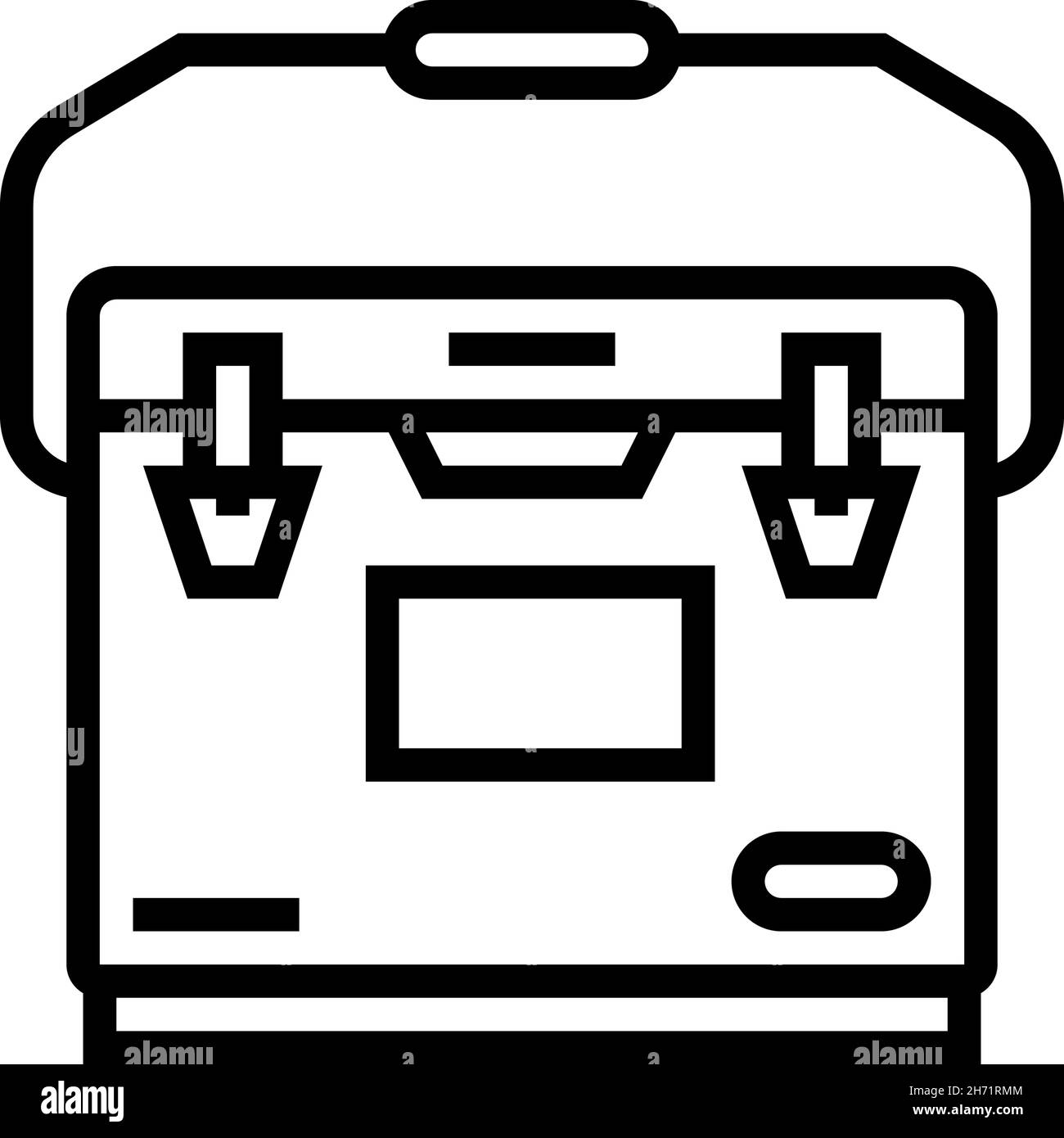 camp cooler line icon vector illustration Stock Vector Image & Art - Alamy