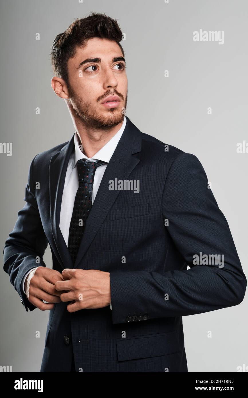 Skinny man with beard hi-res stock photography and images - Alamy