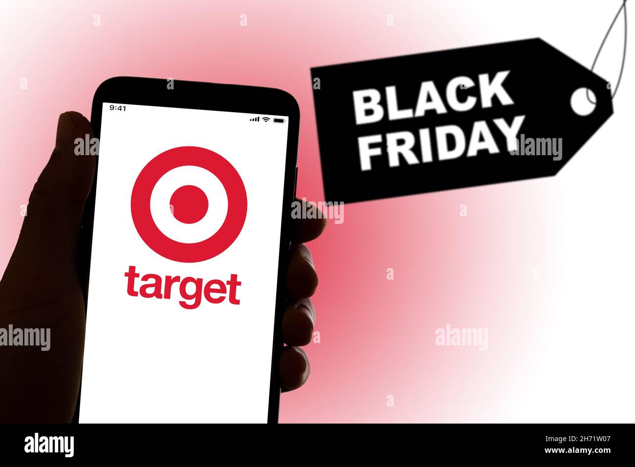 The Target shopping app logo is seen on the display of a smarthphone ...