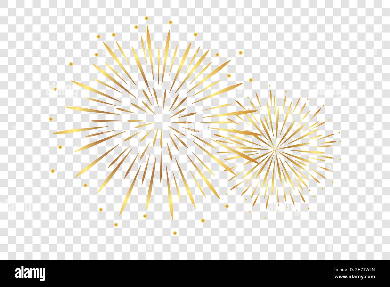 new year fireworks decoration isolated vector illustration Stock Vector ...