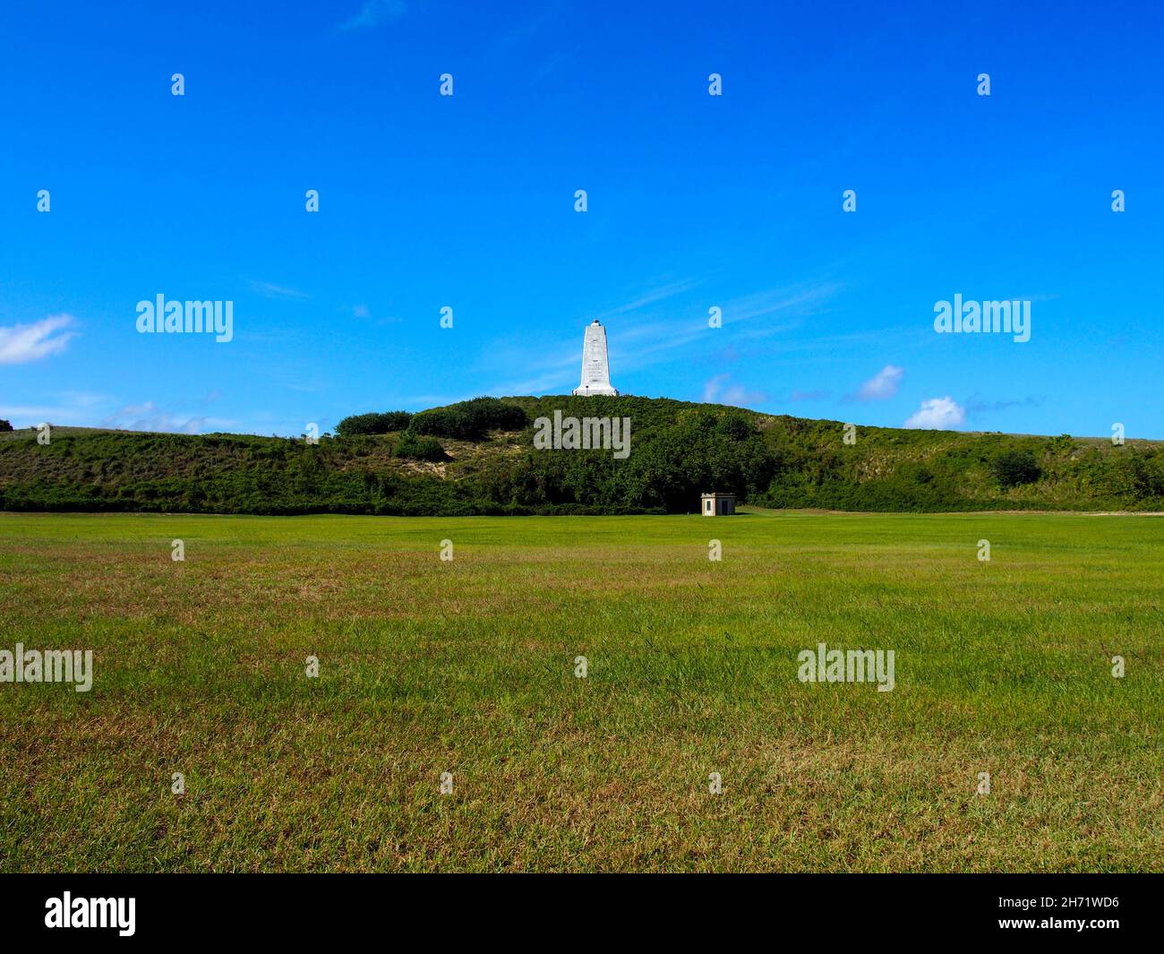 The Wright Brothers Monument atop Big Kill Devil Hill at the Wright ...