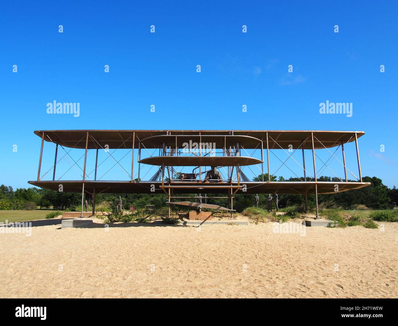 December 17, 1903 bronze sculpture by Stephen H. Smith at the Wright ...