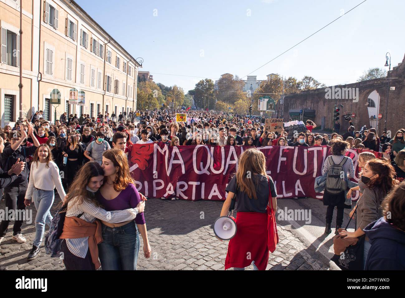 Rome, Italy. 19th Nov, 2021. Demonstration in Rome organized by ...