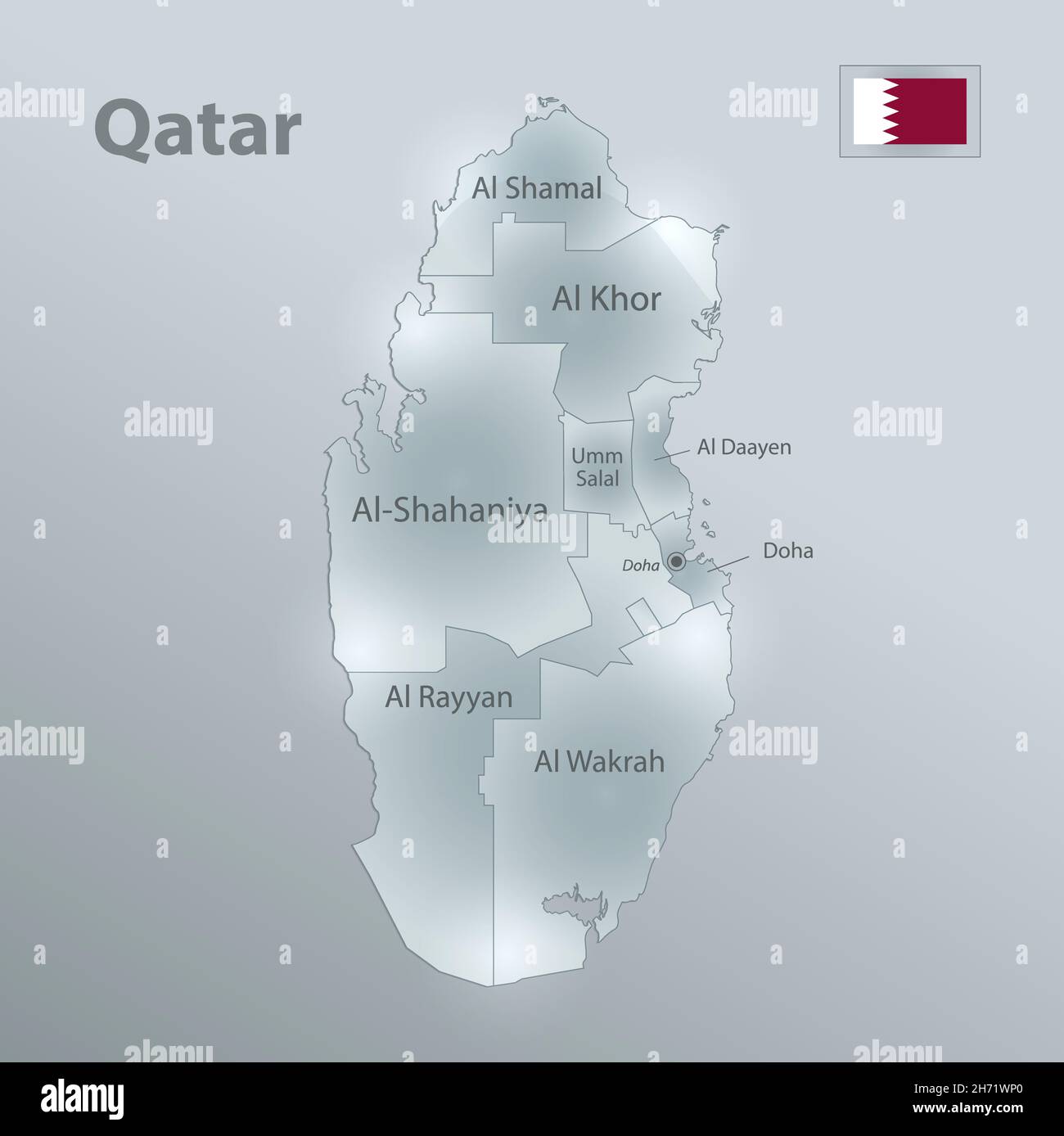 Qatar Regional Map