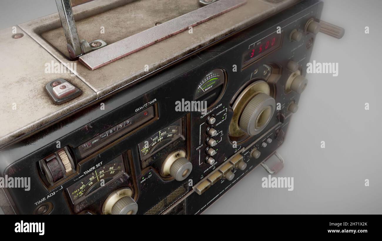 Vintage analog radio dial scale hi-res stock photography and images - Alamy