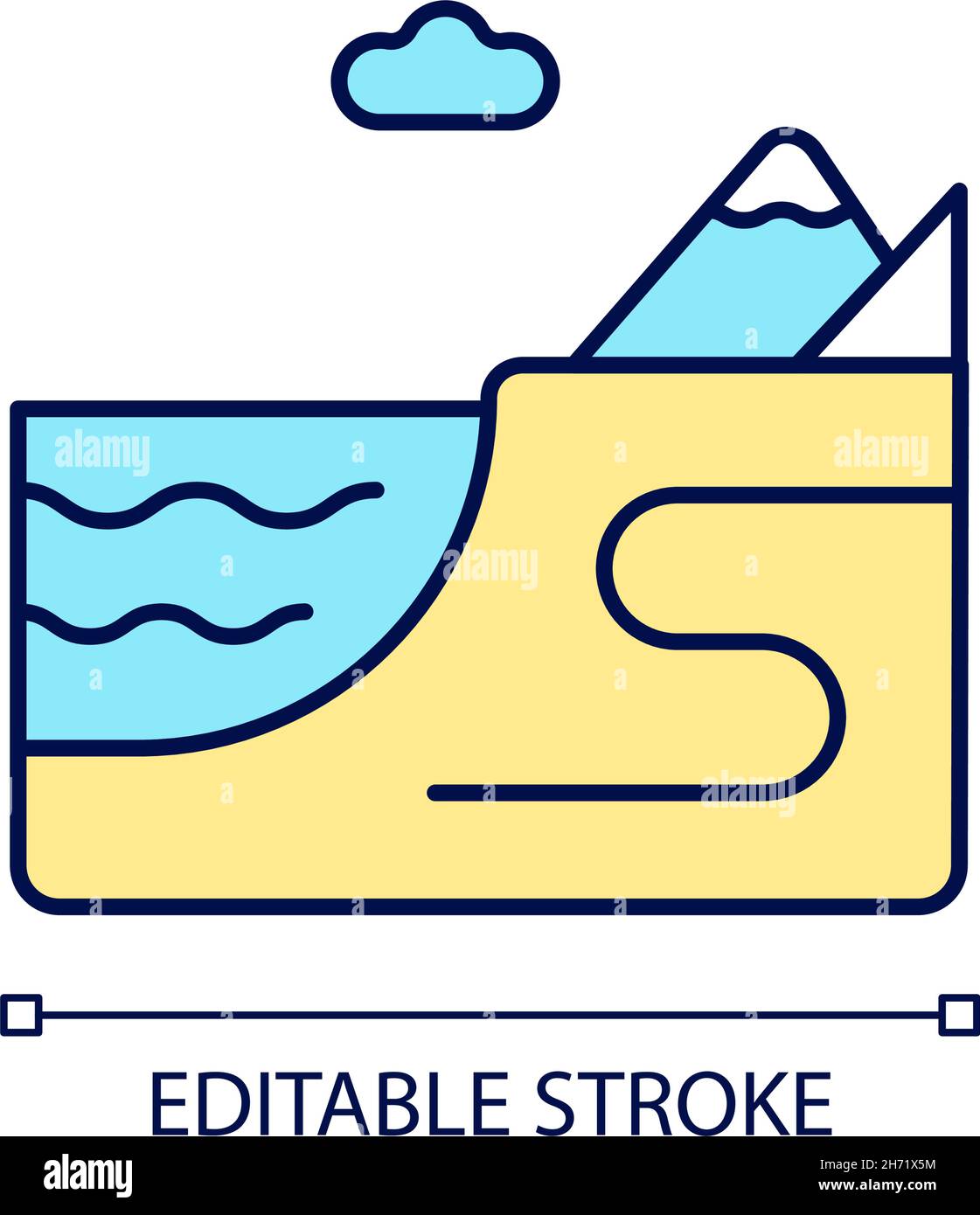 Coastal pictogram hi-res stock photography and images - Alamy