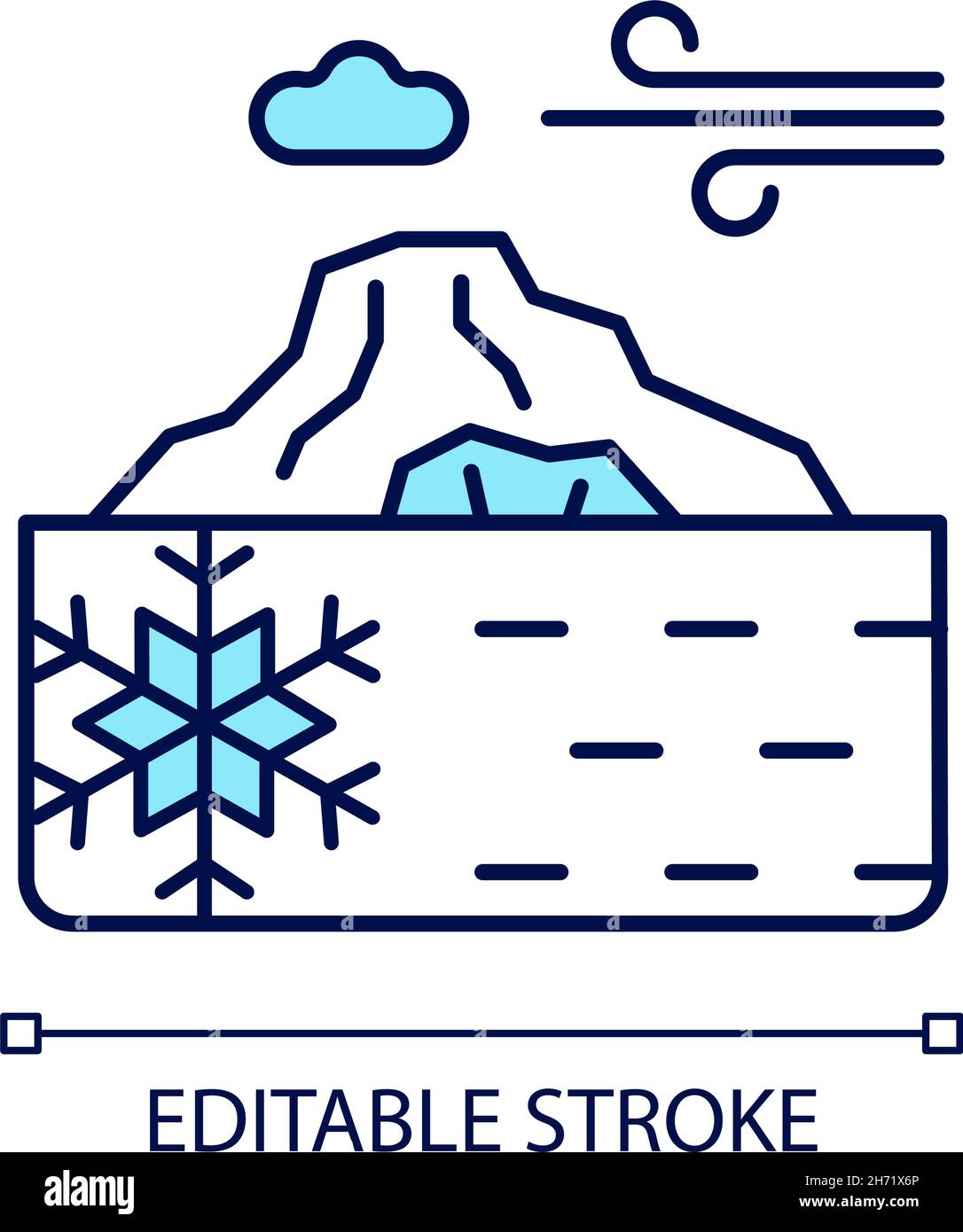 Perennial ice RGB color icon Stock Vector Image & Art - Alamy