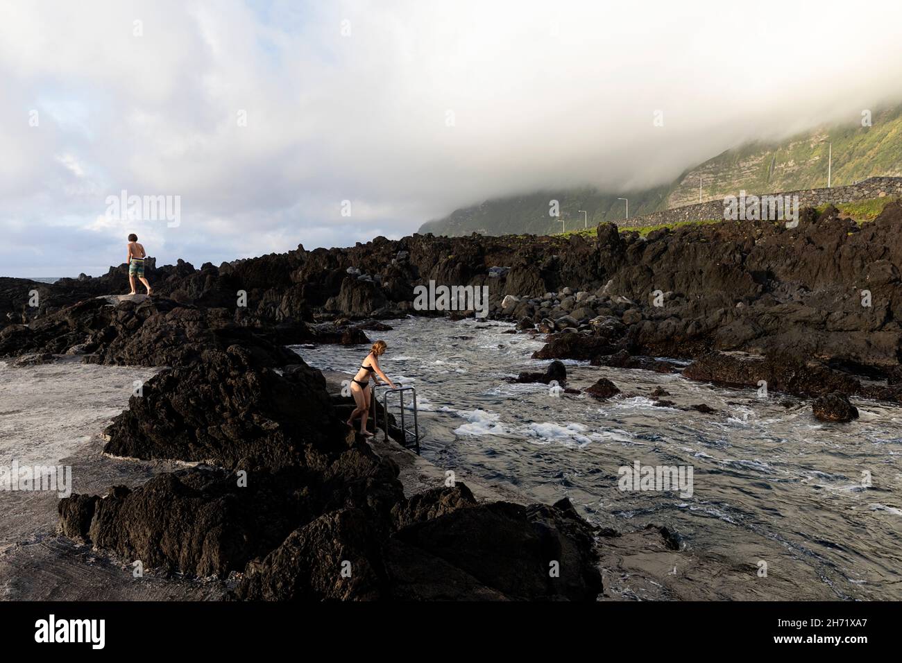 Azores natural swimming pool hi-res stock photography and images - Alamy