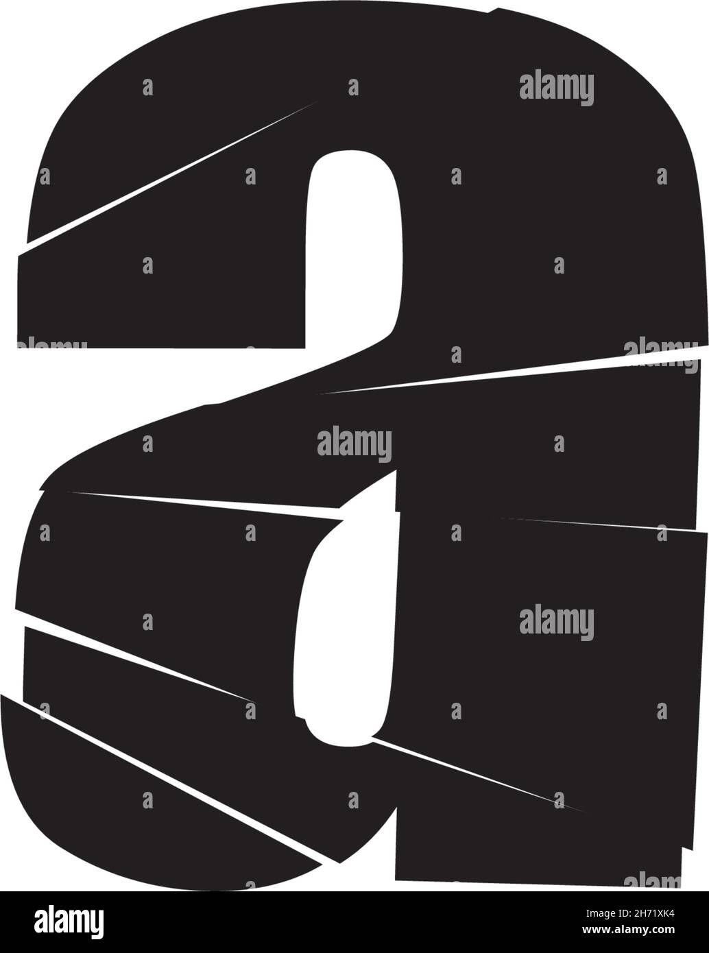 Textured letter a. Shattered, fractured, broken alphabet series - stock ...