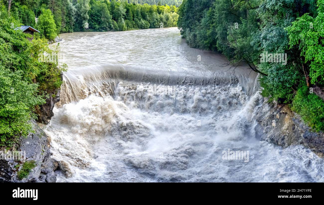 Lechfall River Lech in Füssen, Germany Stock Photo - Alamy