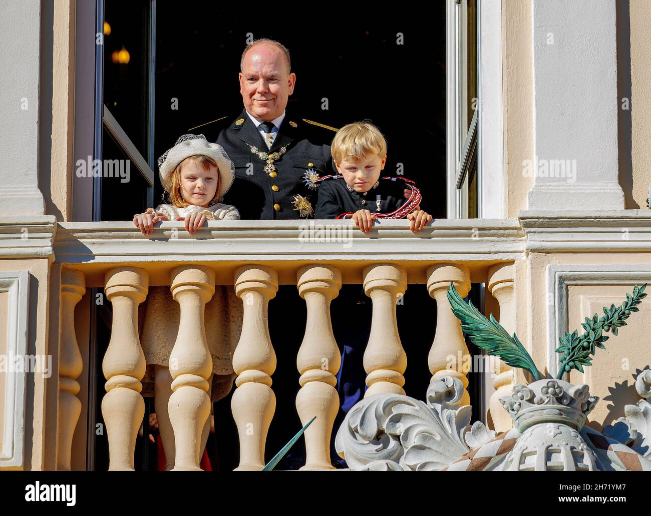 Monaco Ville, Monaco. 19th Nov, 2021. Prince Albert II, Prince Jacques ...