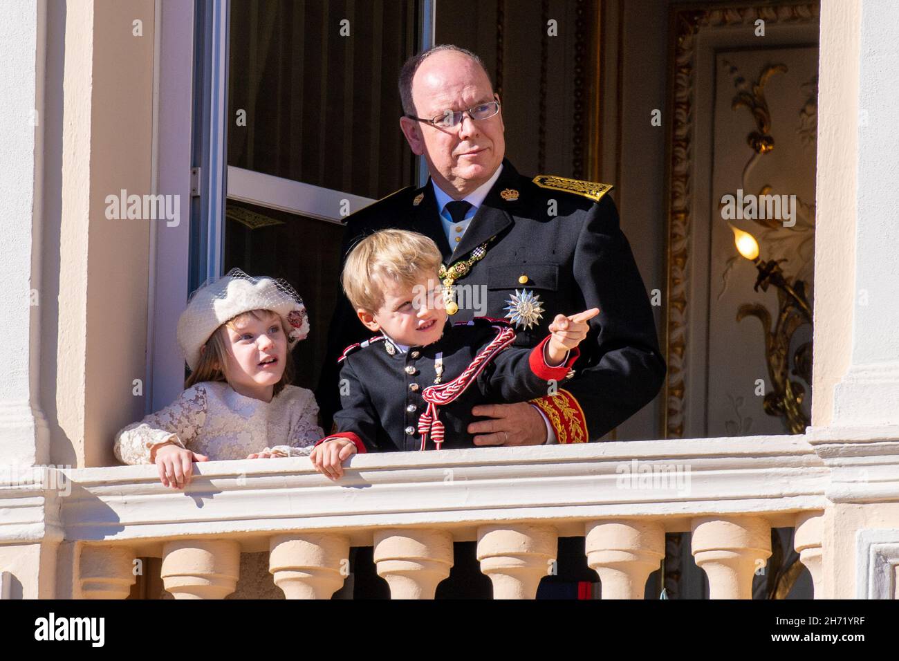 Monaco, Monaco. 19th Nov, 2021. Prince Albert II of Monaco with his ...