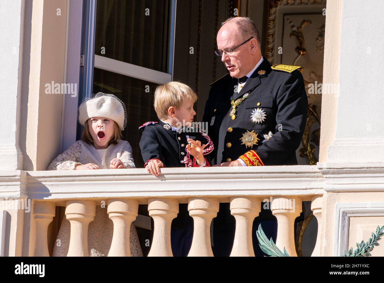 Monaco, Monaco. 19th Nov, 2021. Prince Albert II of Monaco with his ...