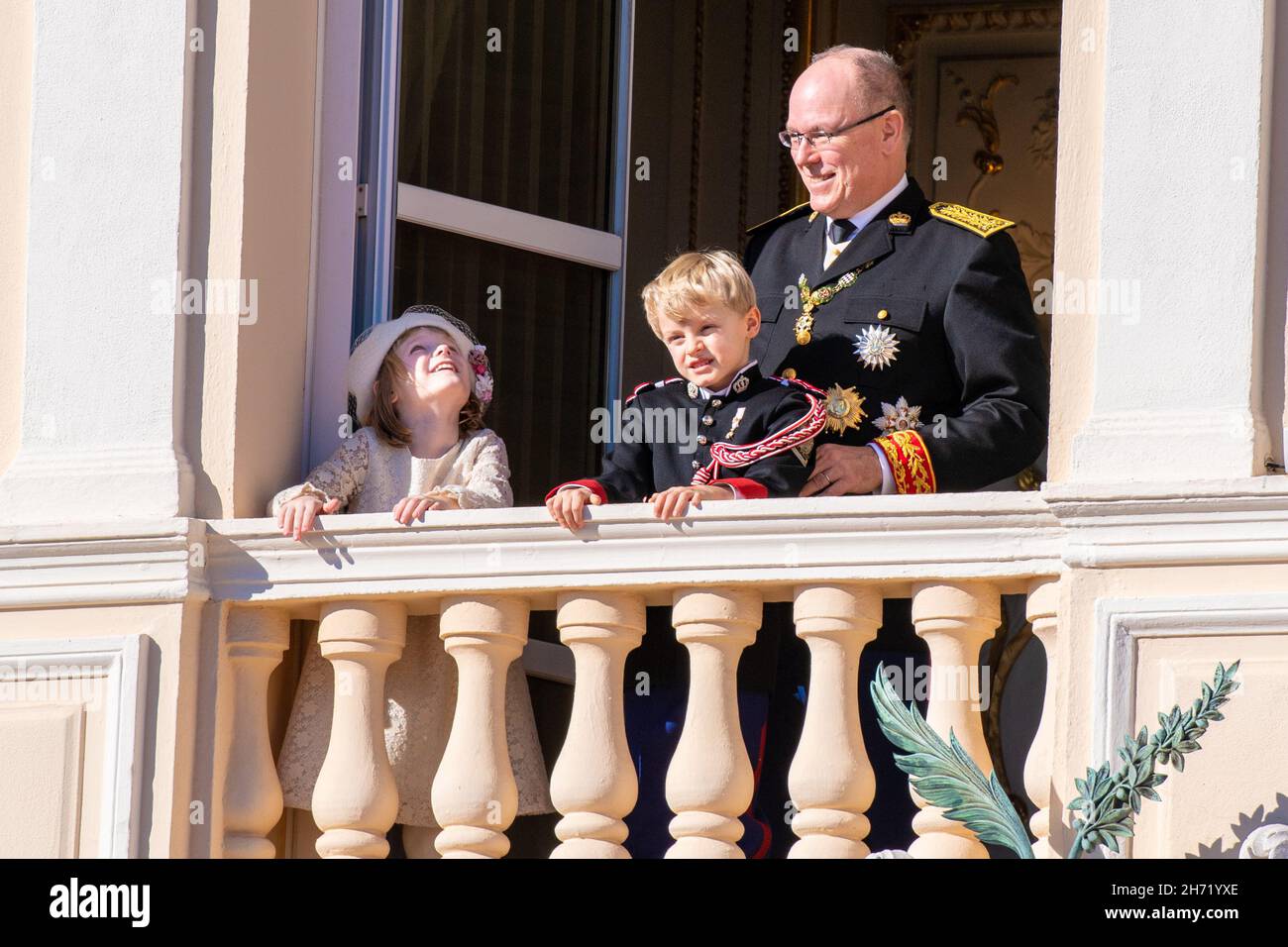Monaco, Monaco. 19th Nov, 2021. Prince Albert II of Monaco with his ...