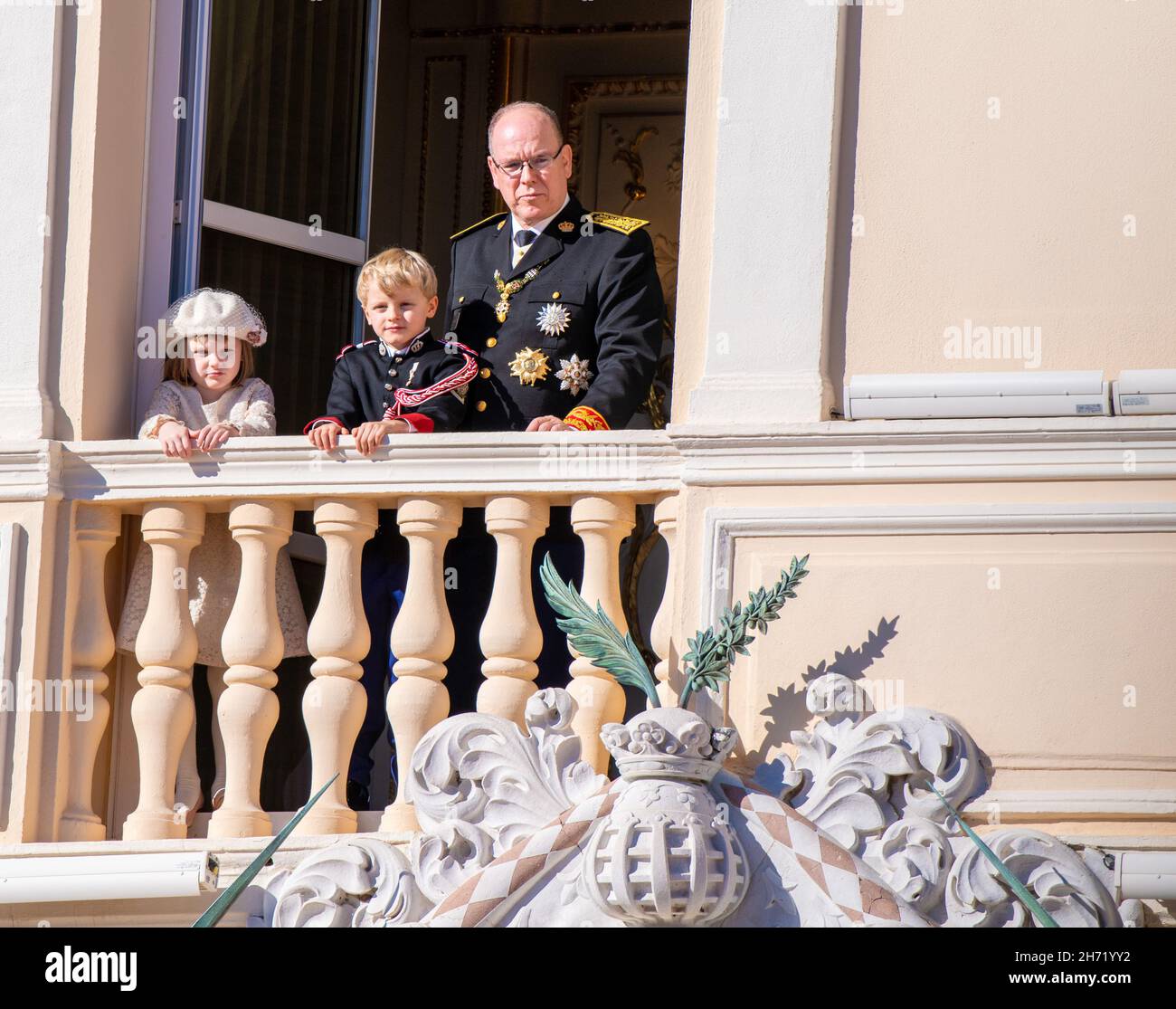 Monaco, Monaco. 19th Nov, 2021. Prince Albert II of Monaco with his ...