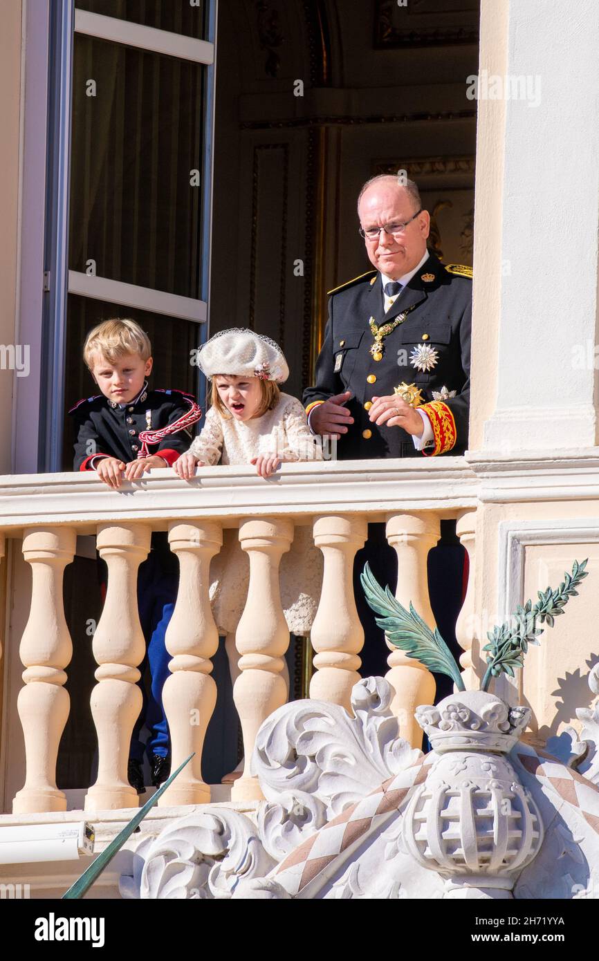 Monaco, Monaco. 19th Nov, 2021. Prince Albert II of Monaco with his ...