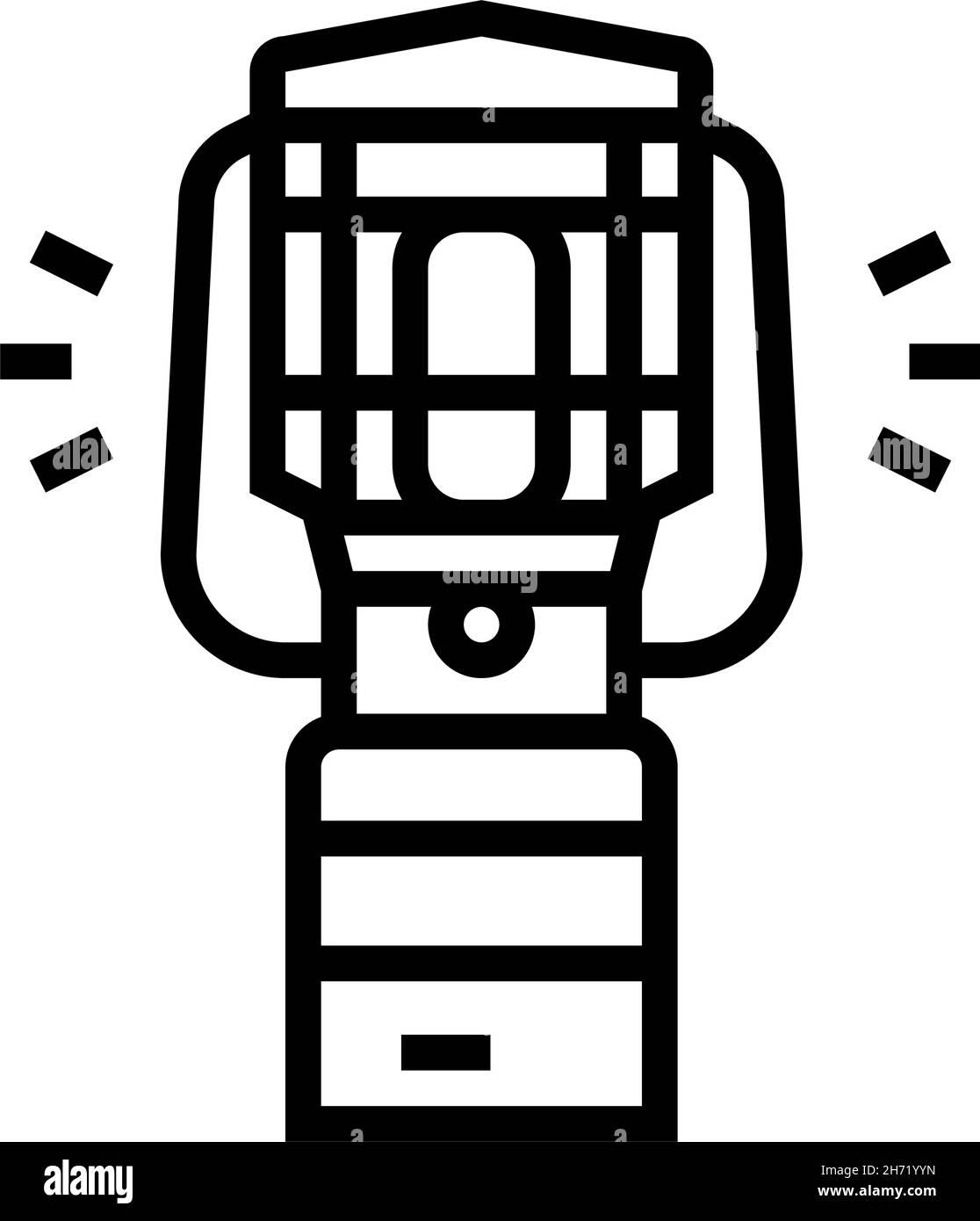 lantern device line icon vector illustration Stock Vector Image & Art ...