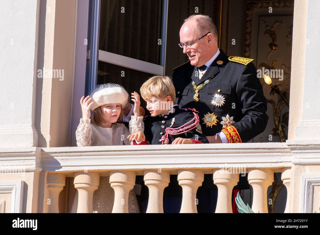 Monaco, Monaco. 19th Nov, 2021. Prince Albert II of Monaco with his ...