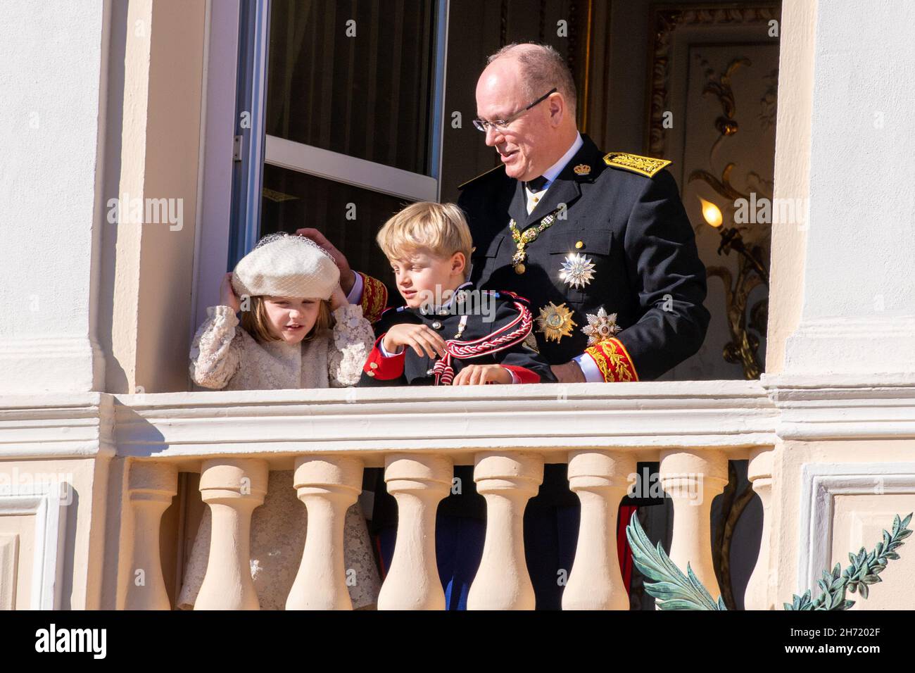 Monaco, Monaco. 19th Nov, 2021. Prince Albert II of Monaco with his ...
